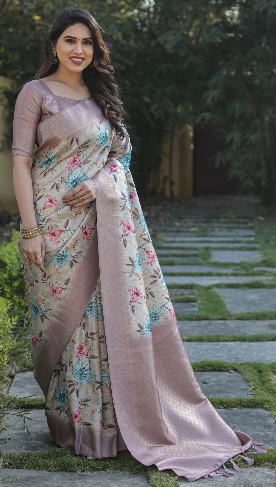 Party Wear, Traditional Multicolor color Banarasi Silk, Silk fabric ...