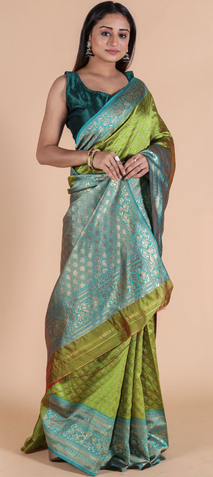 Party Wear, Traditional Blue color Art Silk, Silk fabric Saree : 1880960
