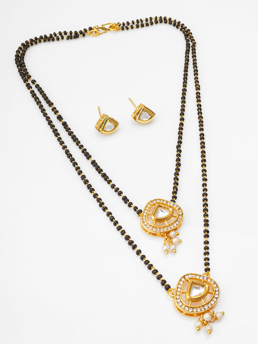 White and Off White color Brass metal Mangalsutra : 1957201