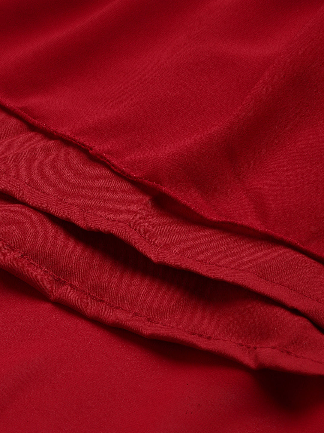 Party Wear Red and Maroon color Georgette fabric Gown : 1957270