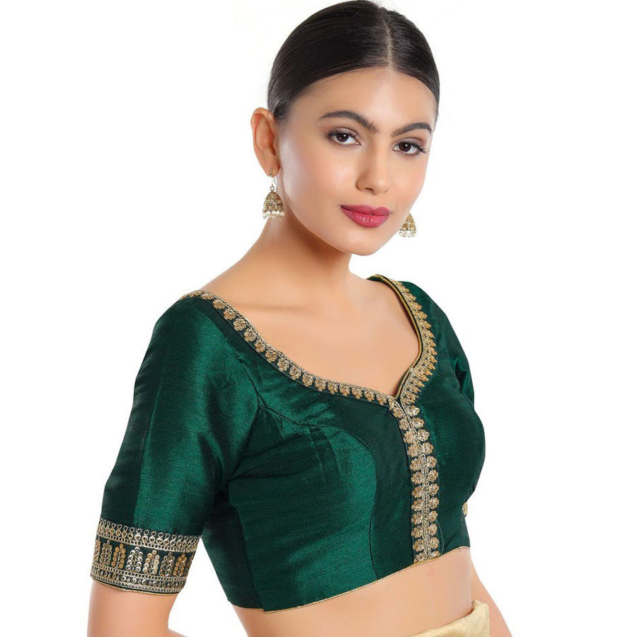 Casual Green color Art Silk fabric Blouse : 1898048