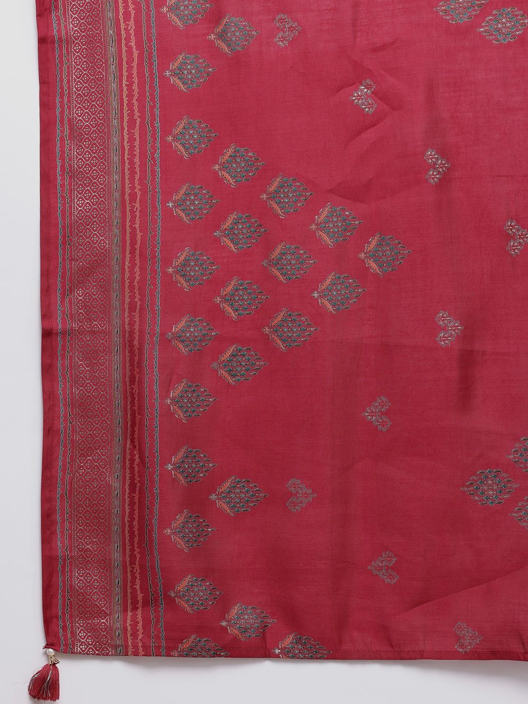 Festive, Summer Red and Maroon color Muslin fabric Salwar Kameez : 1941106