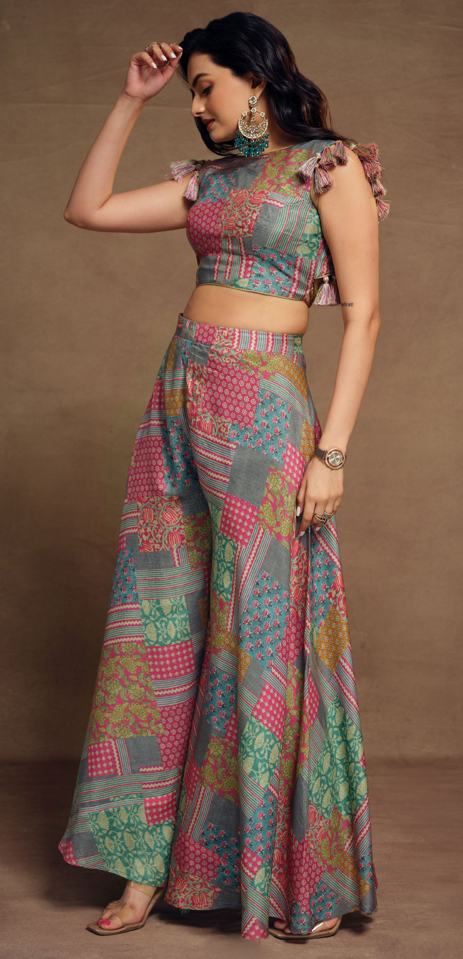 Designer, Festive, Reception Multicolor color Muslin fabric Salwar Kameez : 1947310