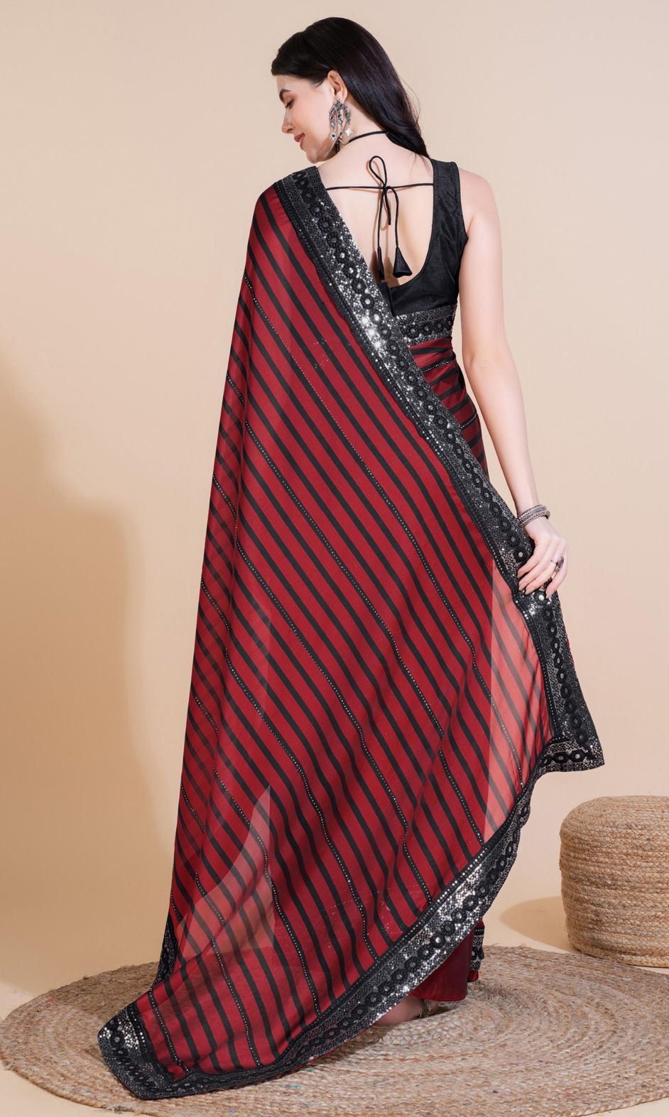 Festive, Party Wear, Traditional Red and Maroon color Art Silk fabric Saree : 1952197