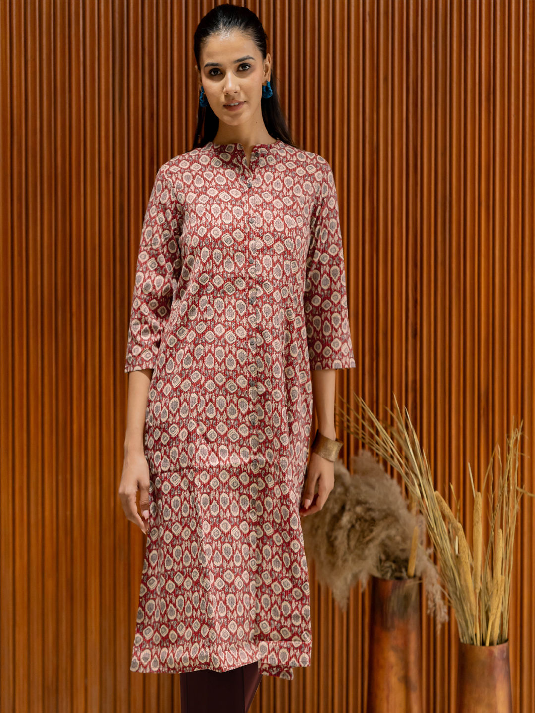 Casual Multicolor color Cotton fabric Kurti : 1953120