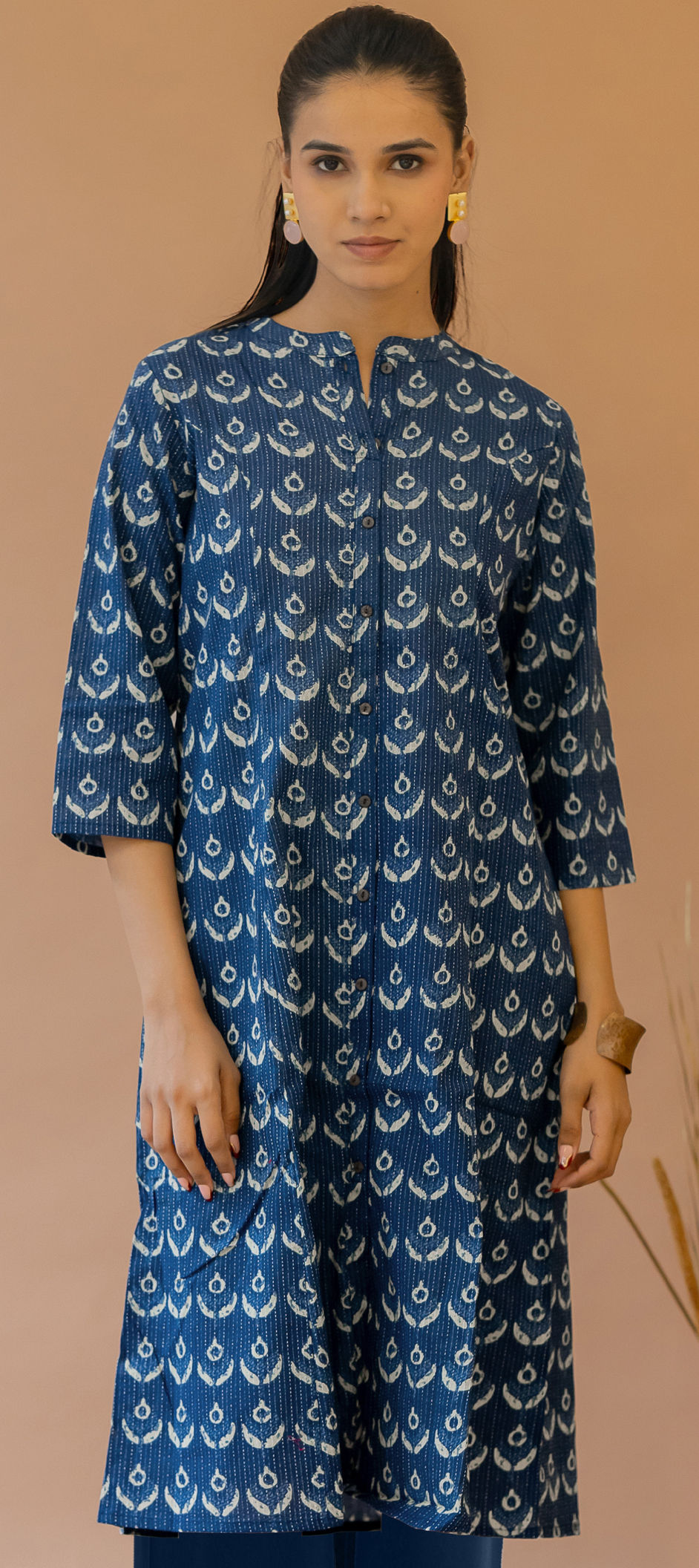 Casual Multicolor color Cotton fabric Kurti : 1953122
