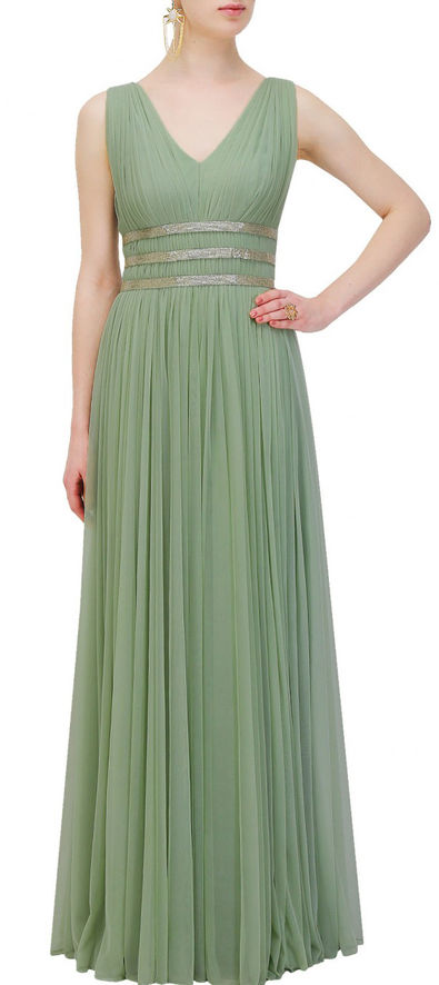 Designer, Party Wear Green color Georgette fabric Gown : 1880248